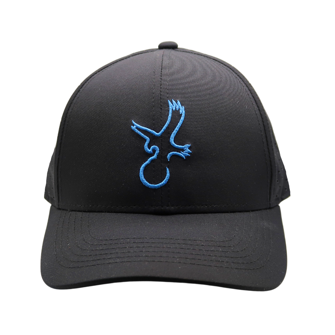 Black/Carolina Blue Eagle Performance Hat – Talon Golf LLC